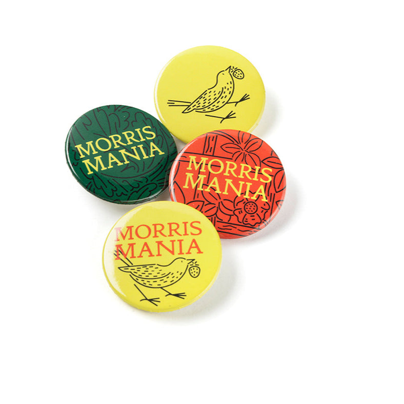 Morris Mania Badges – William Morris Gallery Shop